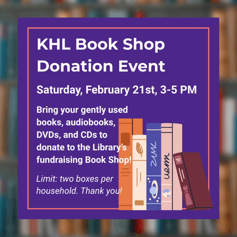 Book Shop Donation Event | Kellogg-Hubbard Library